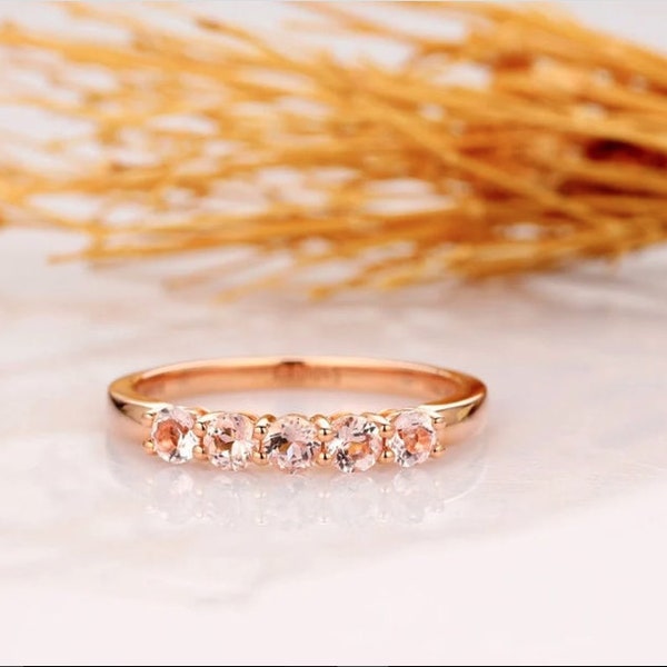 Rose Gold Morganite Ring - Etsy