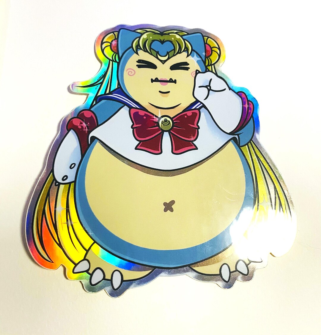 Magical Girl Snorlax Sticker - Etsy