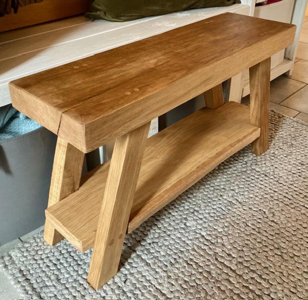 Oak Hallway Bench/shoe Bench /// GREGOR-DESIGN - Etsy