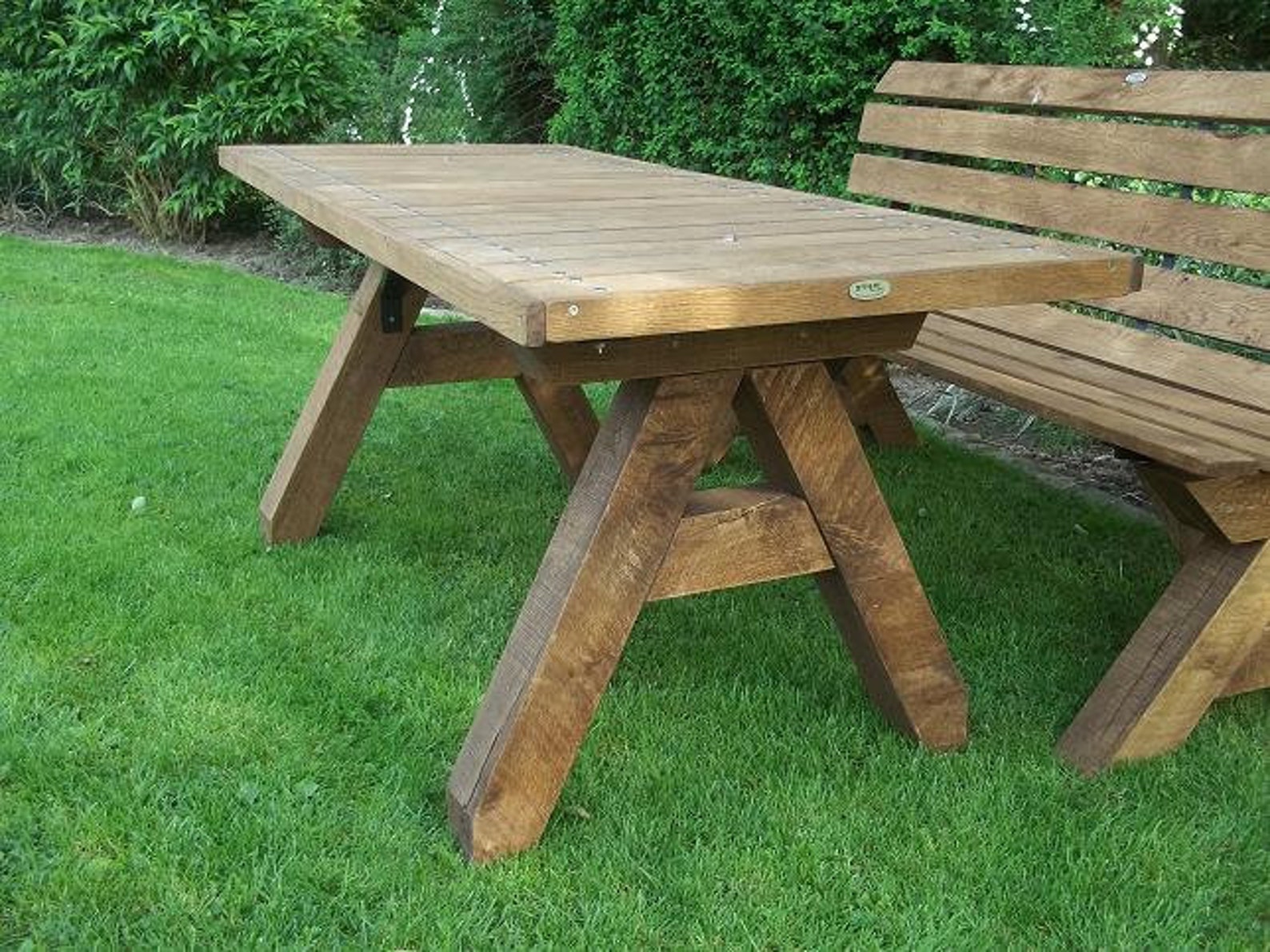 Eichen-Gartentisch GREGOR-DESIGN | Etsy