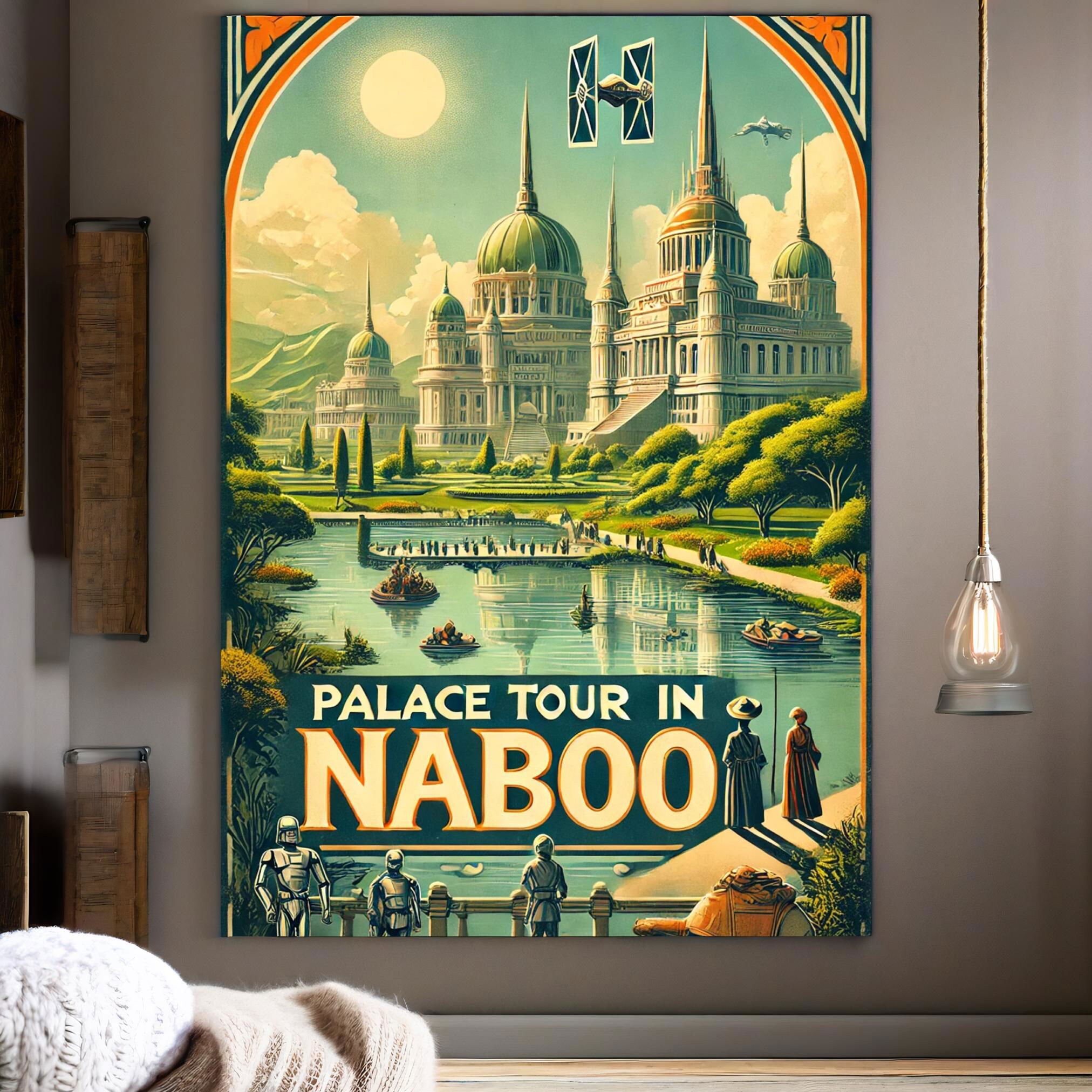 Palace Tour in Naboo Star Wars Inspired Poster Galactic Travel Art ...