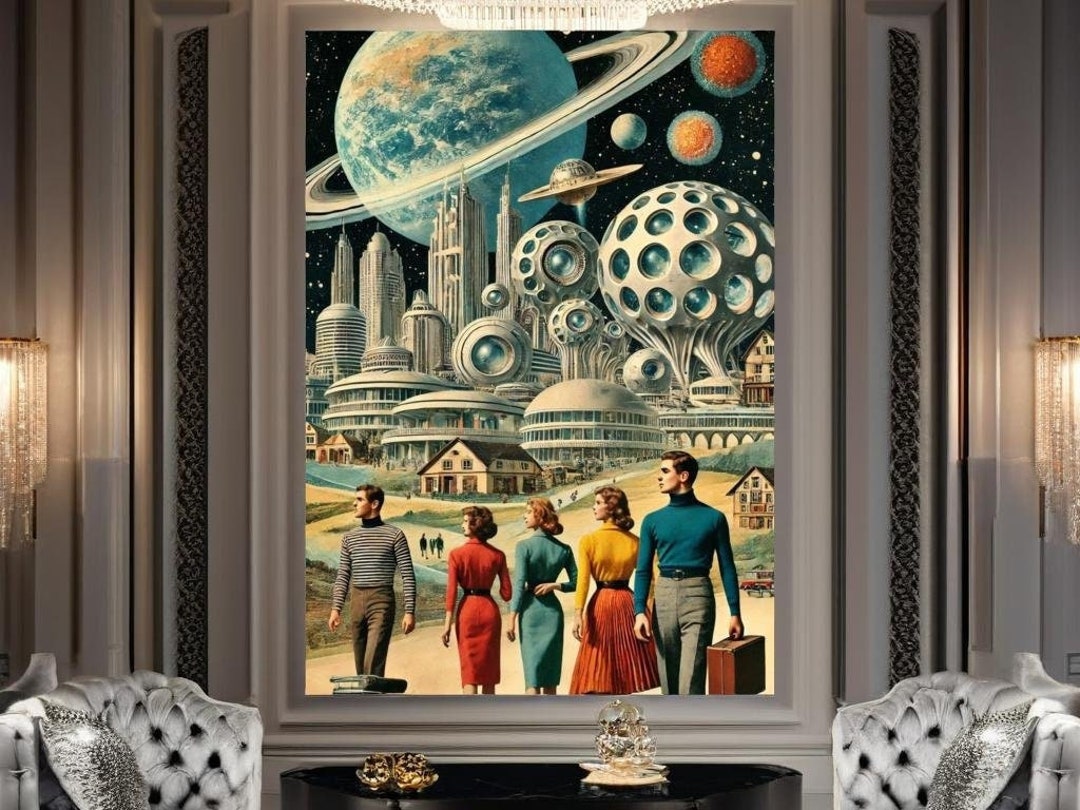 Alien City Poster Retro Futurism, Retro Aesthetics, Imaginative Space ...