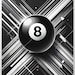 8 Ball Poster → Modern Billiards Art, Pool Table Decor, Game Room Wall ...