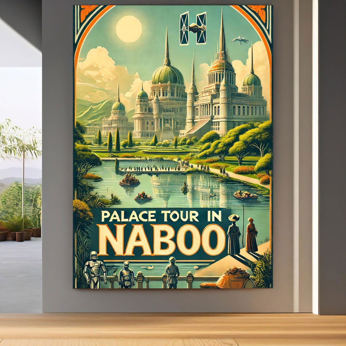 Palace Tour in Naboo Star Wars Inspired Poster Galactic Travel Art ...