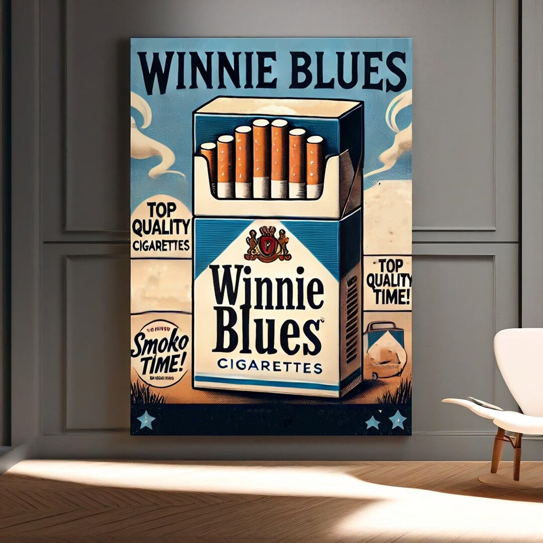 Winnie Blues, Big Lez Inspired Poster → Cartoon Wall Art, Humorous Home ...