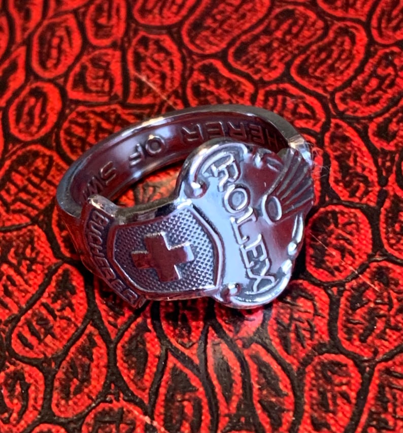 Vintage Rolex Ring Stainless Steel - Etsy UK