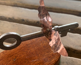 Magical 'flying' Key With Large Butterfly Wings in Antique Brass ...