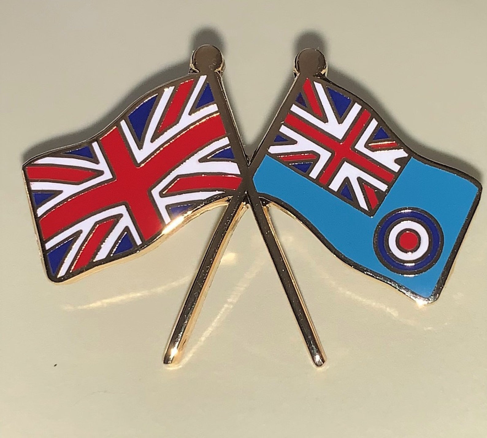 Royal Air Force Ensign Crossed With Union Jack Pin Badge - Etsy