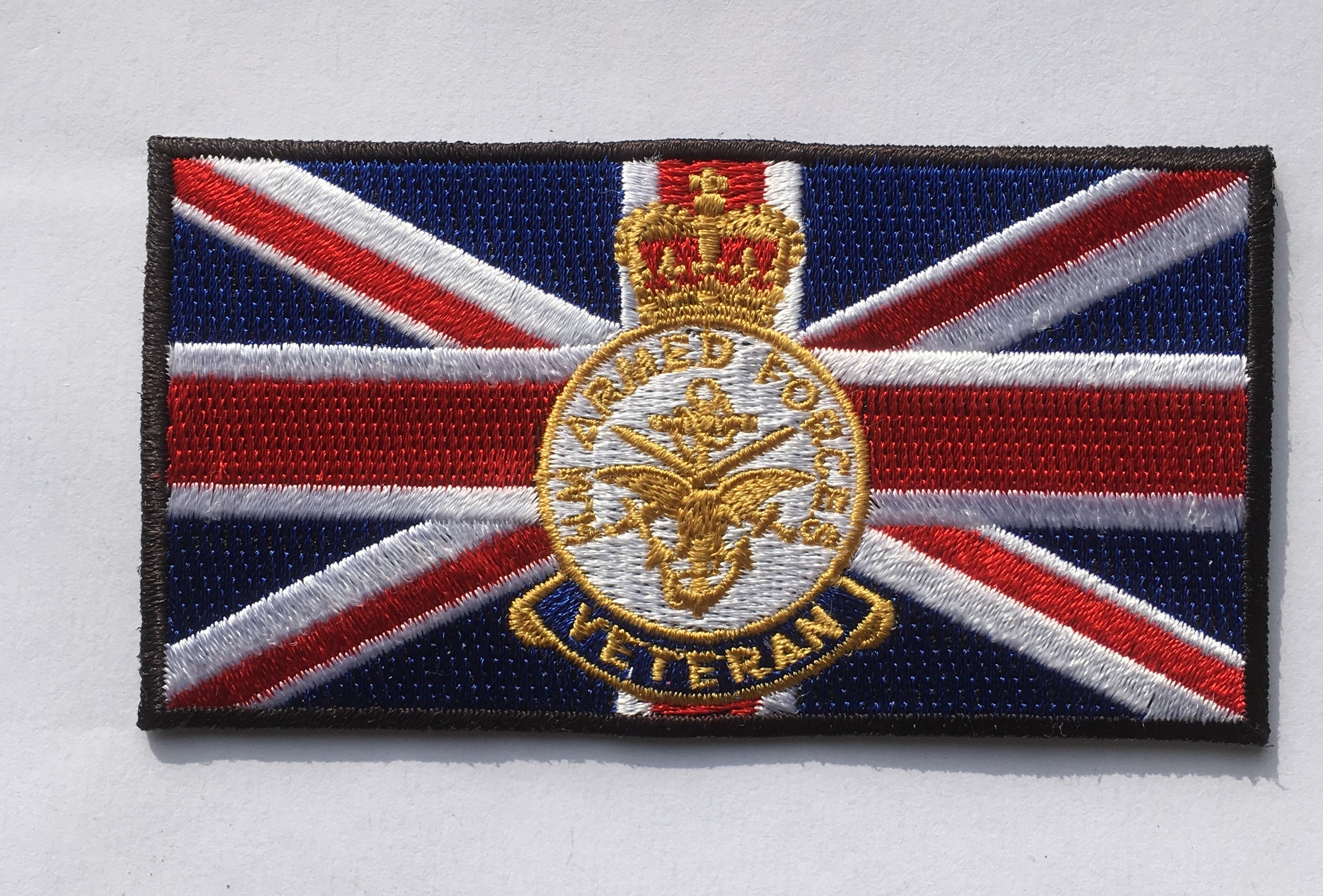 UK HM Armed Forces Veteran Badge Union Jack Iron on Patch - Etsy UK