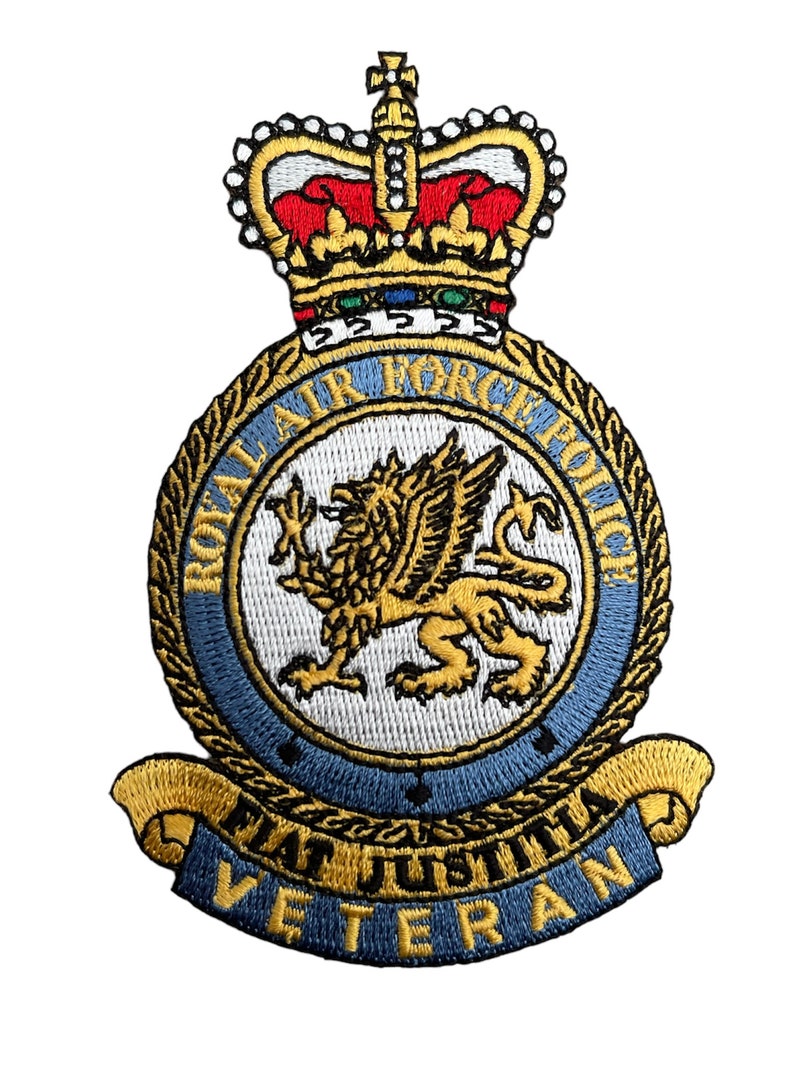 Royal Air Force Police RAFP Crest Iron on Embroidered Patch With ...