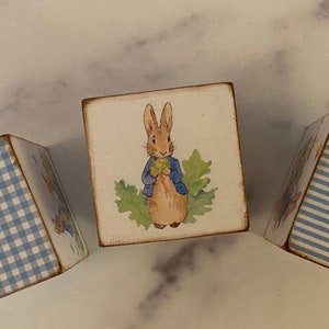 Peter Rabbit - Personalized Baby Blocks **MADE TO ORDER** - Etsy