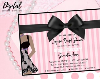 Victoria Secret Invitation - Etsy
