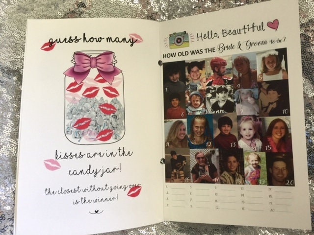 Custom Bridal Shower Game Booklet - Etsy