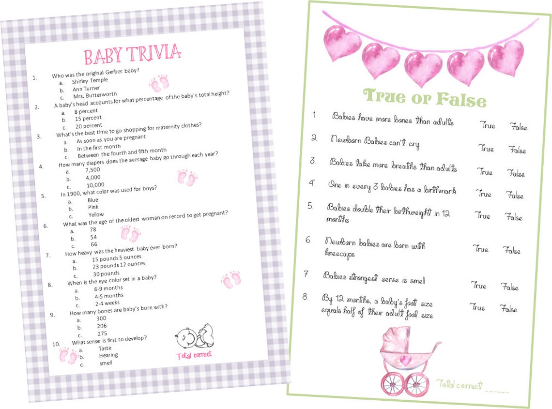 Custom Baby Shower Game Booklet Etsy custom-baby-shower-game-booklet-etsy