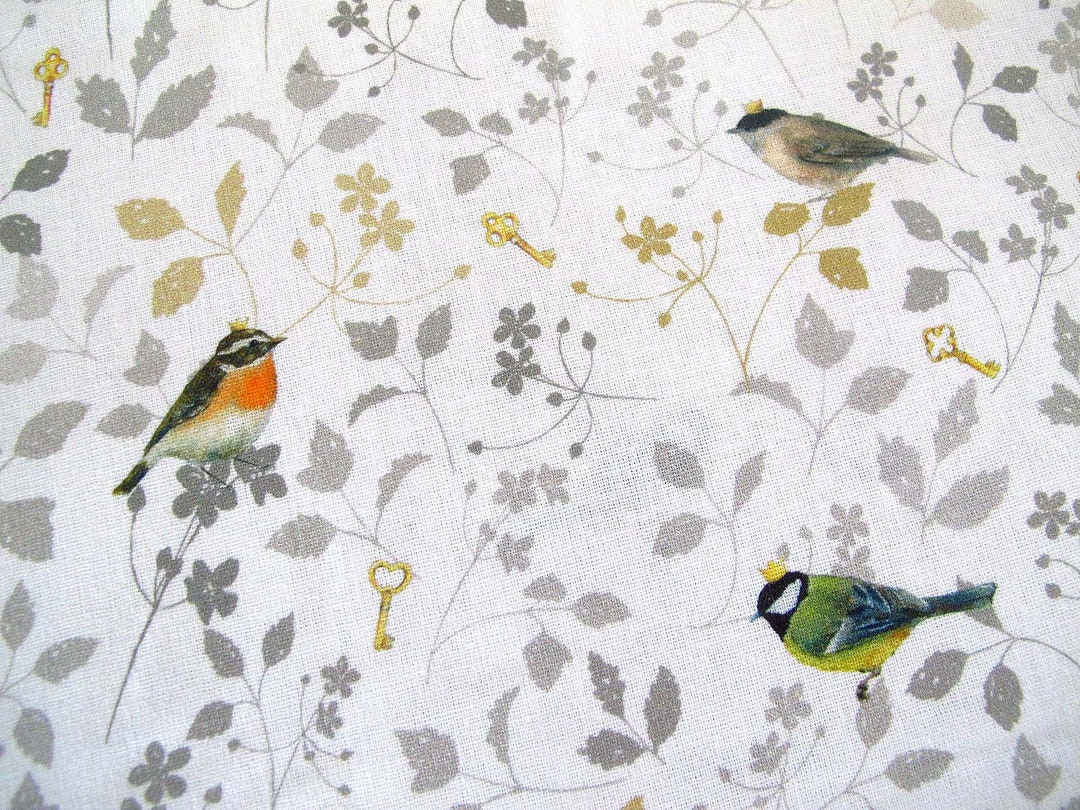 Fabric Daniela Drescher Acufactum Birds - Etsy