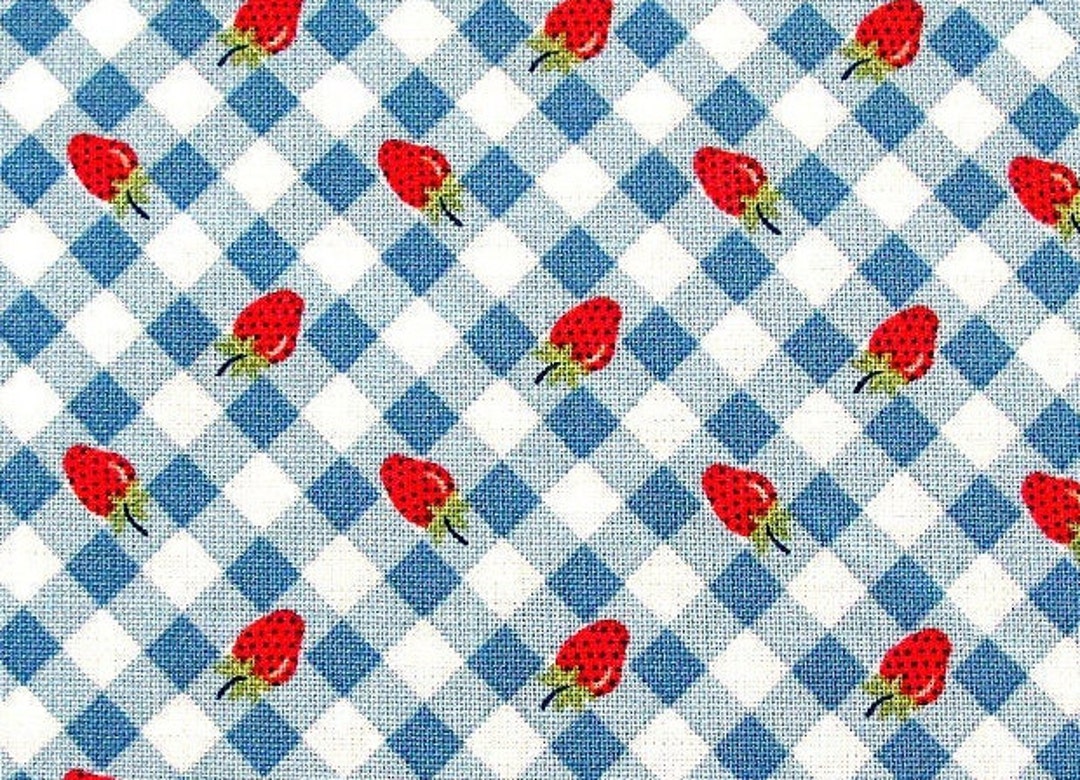 Patchwork Fabric Strawberries - Etsy
