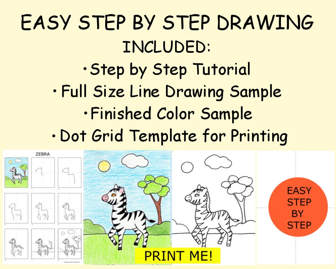 How To Draw Animals Step By Step For Kids Printable