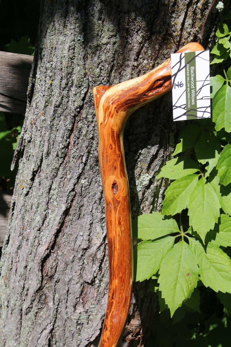 DIAMOND WILLOW CANE With Carved Wood Spirit - Etsy