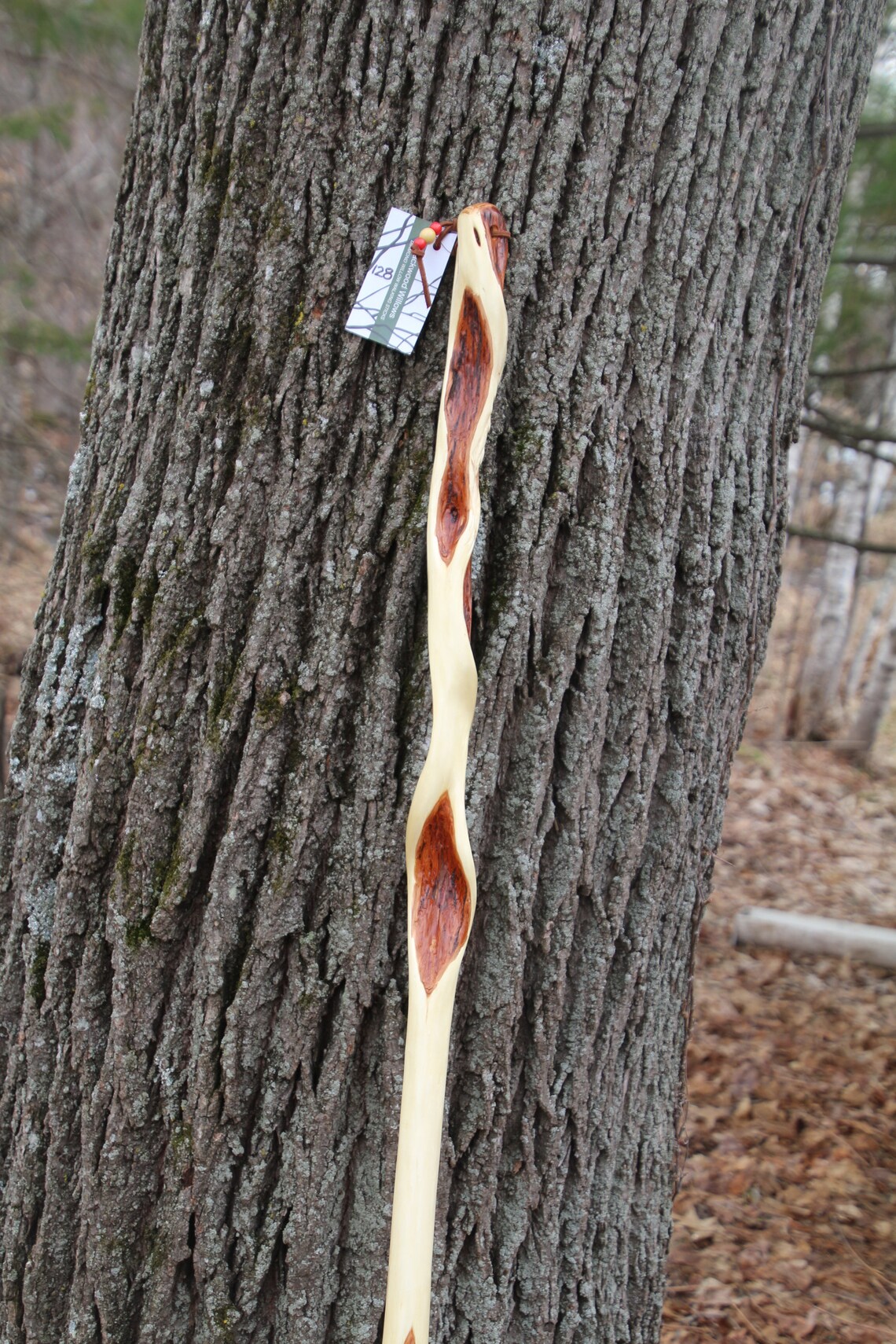 DIAMOND WILLOW Hiking/walking Stick With Carved Wood Spirit - Etsy