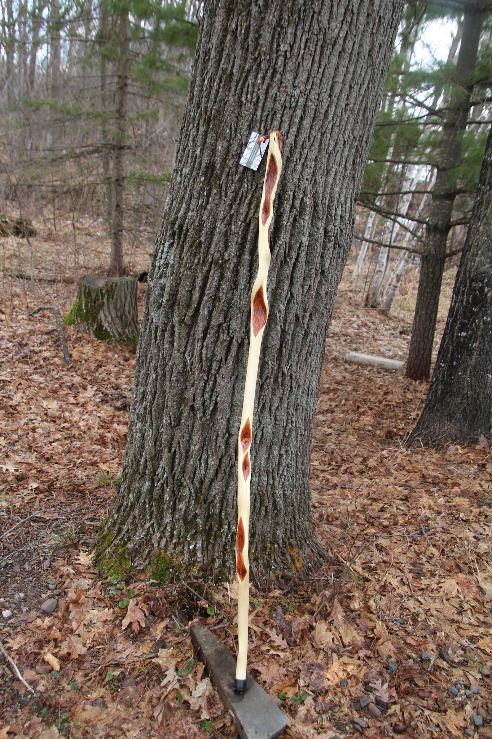 DIAMOND WILLOW Hiking/walking Stick With Carved Wood Spirit - Etsy