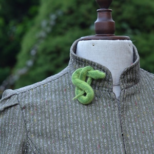 Python Snake Felted Brooch #1/ Felt Jewellery/ Animal Pin/ Wool ...