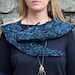 Felted Dark Sea Dragon Scarf/ Wool Stole Shaped Like Blue-green Winged ...