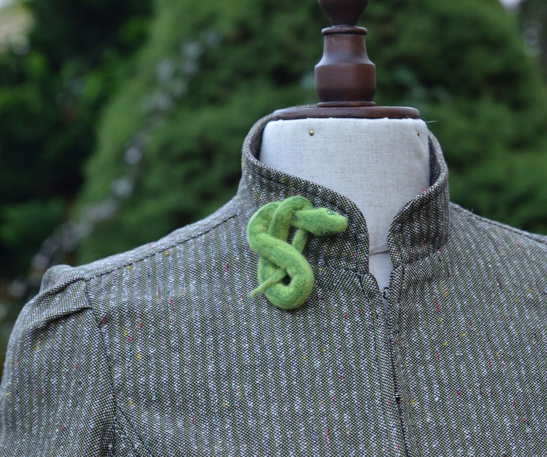 Python Snake Felted Brooch #1/ Felt Jewellery/ Animal Pin/ Wool ...