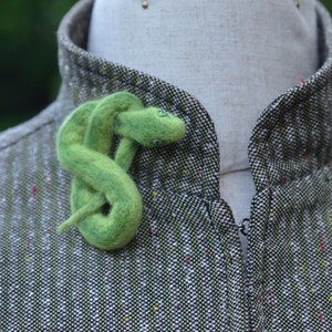 Python Snake Felted Brooch #1/ Felt Jewellery/ Animal Pin/ Wool ...