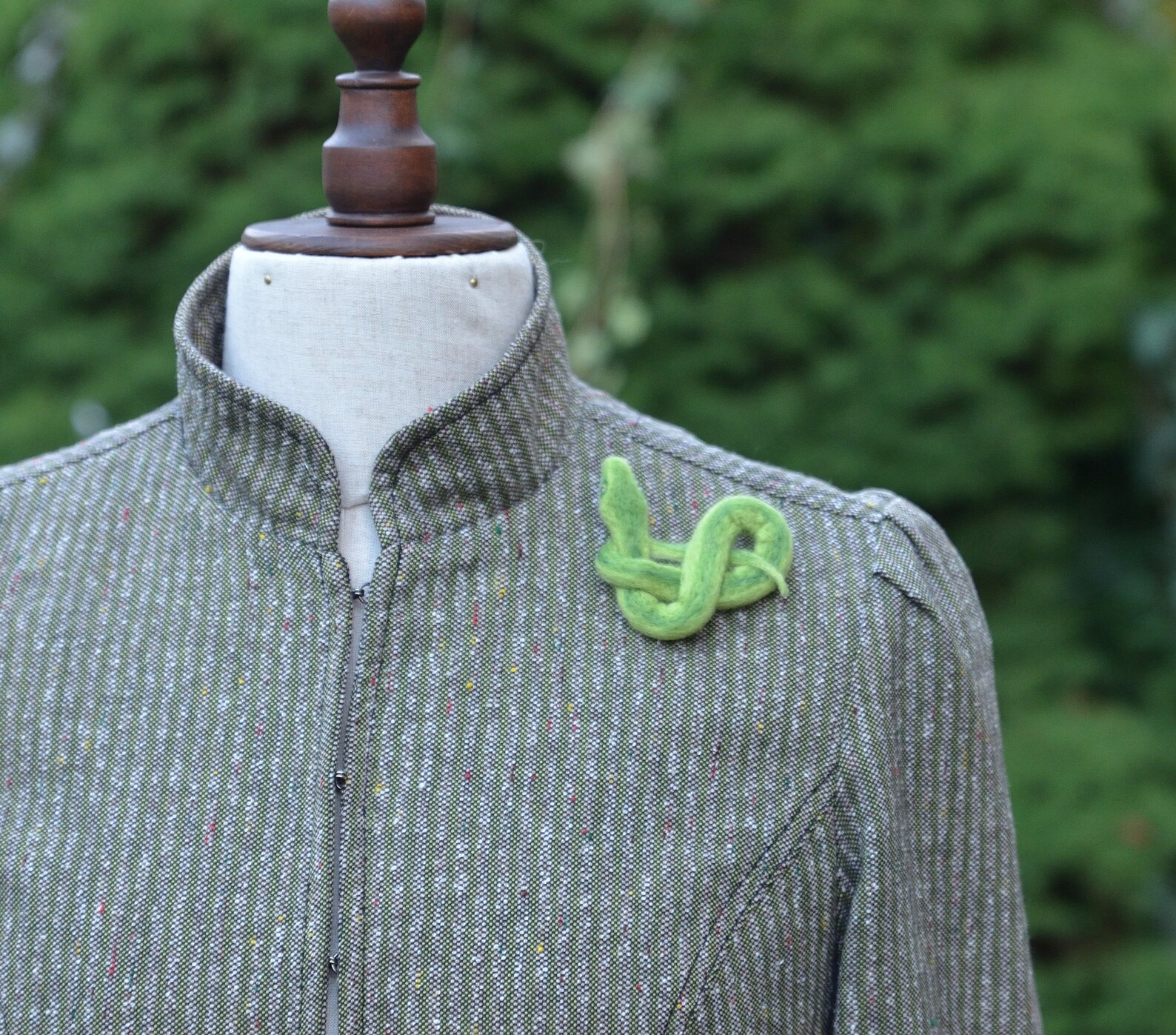 Python Snake Felted Brooch 1/ Felt Jewellery/ Animal Pin/ - Etsy