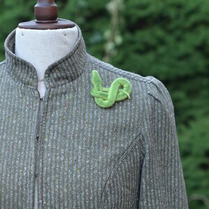 Python Snake Felted Brooch #1/ Felt Jewellery/ Animal Pin/ Wool ...