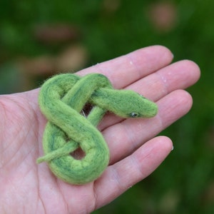Python Snake Felted Brooch #1/ Felt Jewellery/ Animal Pin/ Wool ...