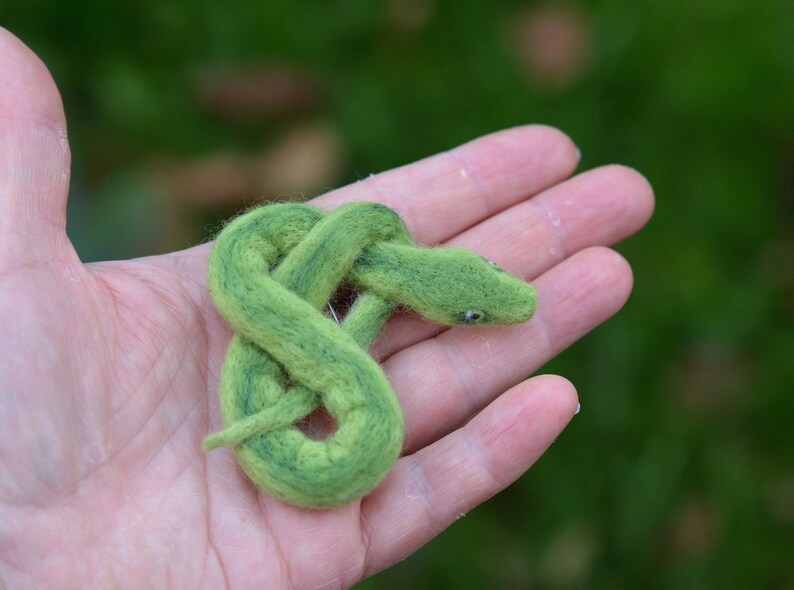 Python Snake Felted Brooch 1/ Felt Jewellery/ Animal Pin/ - Etsy