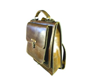 Leather backpack men | Etsy