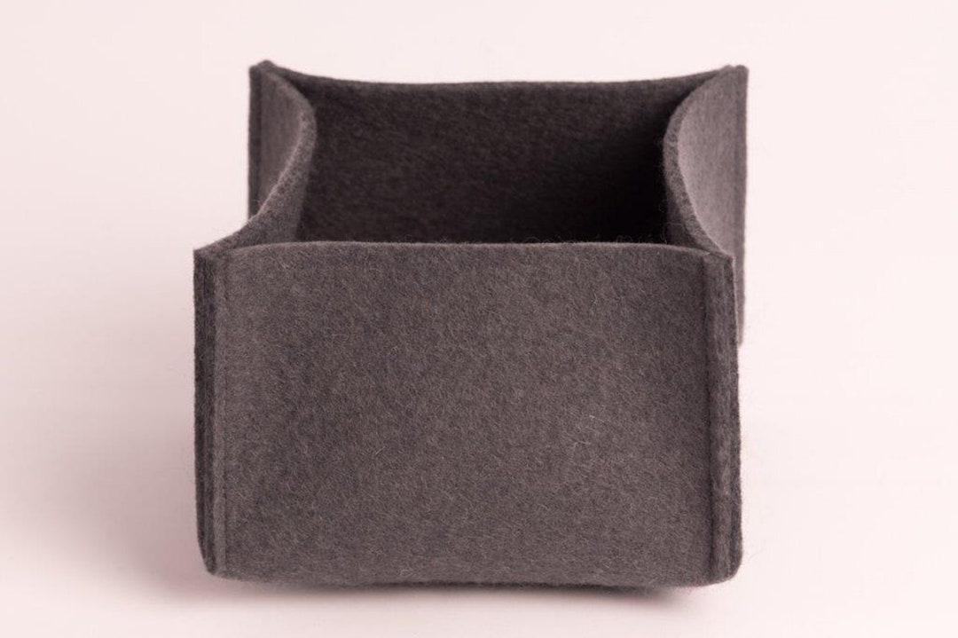 Felt Container Felt Box Felt Box - Etsy