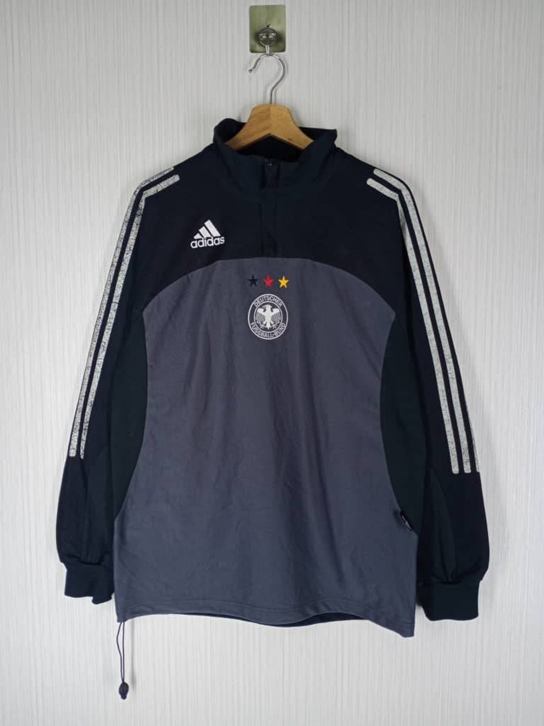RARE !!! Vintage Adidas Germany Deutschland Sweatshirt Size L - Etsy