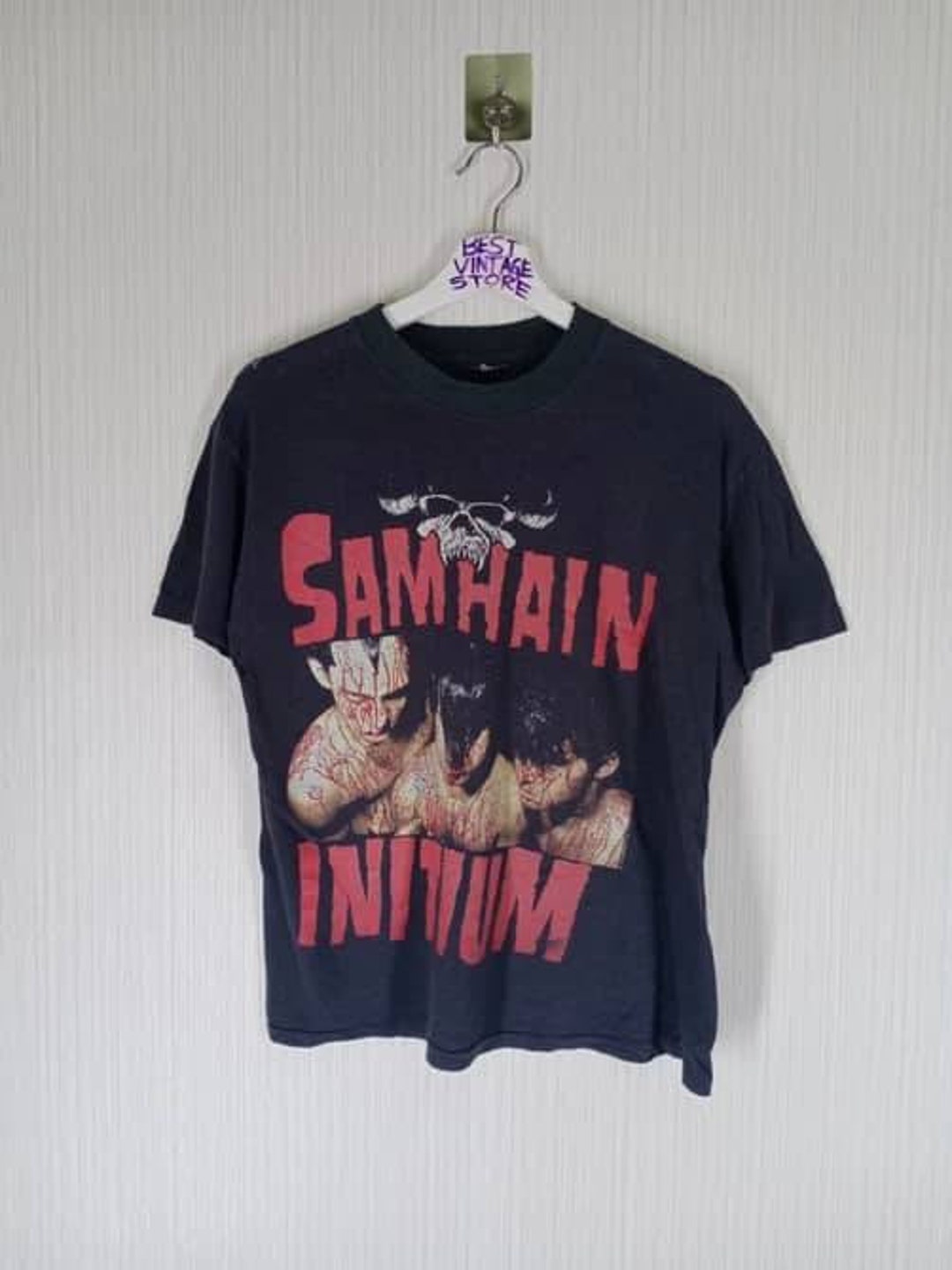 Rare!!! Vintage 90s Samhain Initium Band Rock/metal Band Tshirt Horror ...