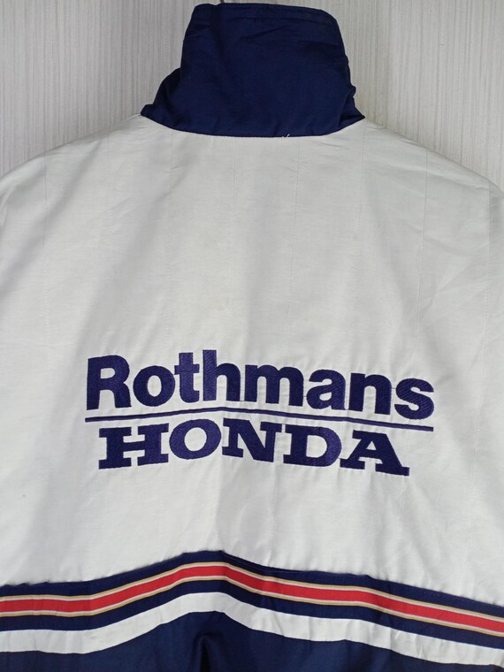 Rare!!! 90'S Honda Rothmans Racing Bomber Jacket Size… - Gem