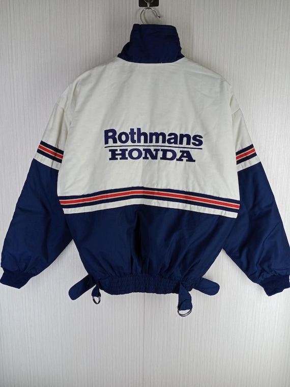 Rare!!! 90'S Honda Rothmans Racing Bomber Jacket Size… - Gem