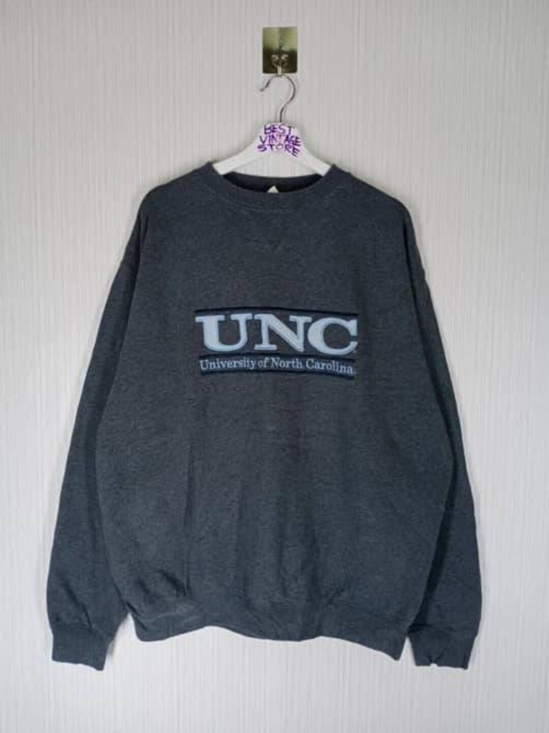 Rare!!! Vintage 90s University of North Carolina UNC Embroidery Big ...