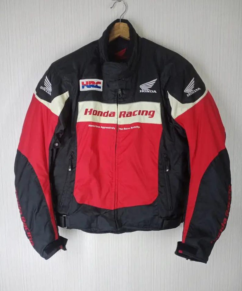 RARE!!! Vintage HRC Honda Racing Team Ridding Jacket Size L - Etsy