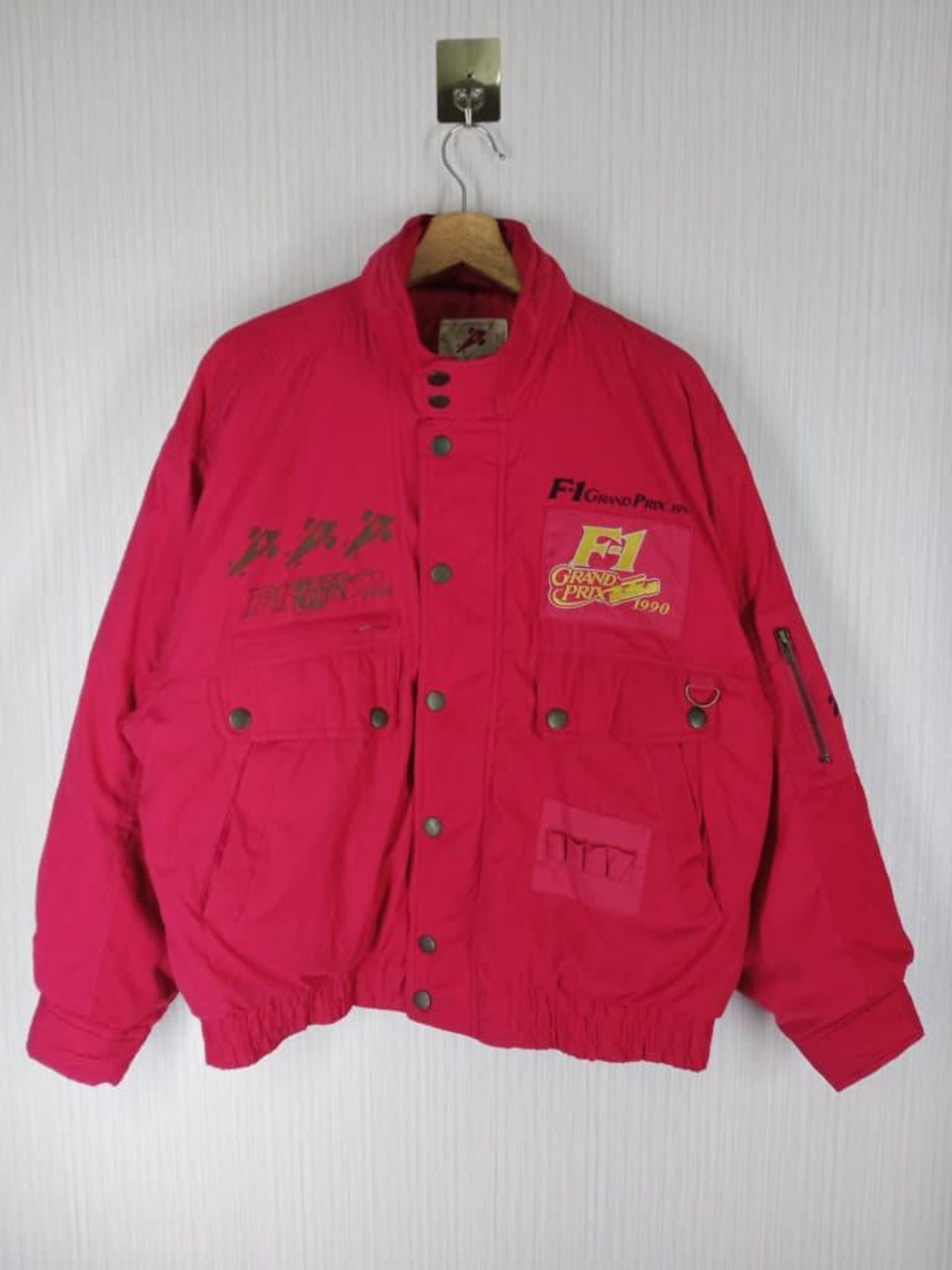 RARE!!! Vintage F1 Grand Prix 1990 Bomber Jacket Size L - Etsy