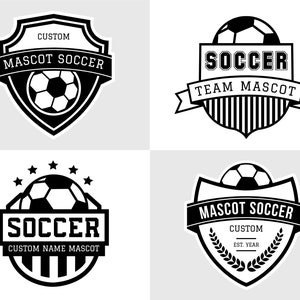 24 Pre-made Soccer Logo Templates for Canva - Editable Logos - Soccer ...