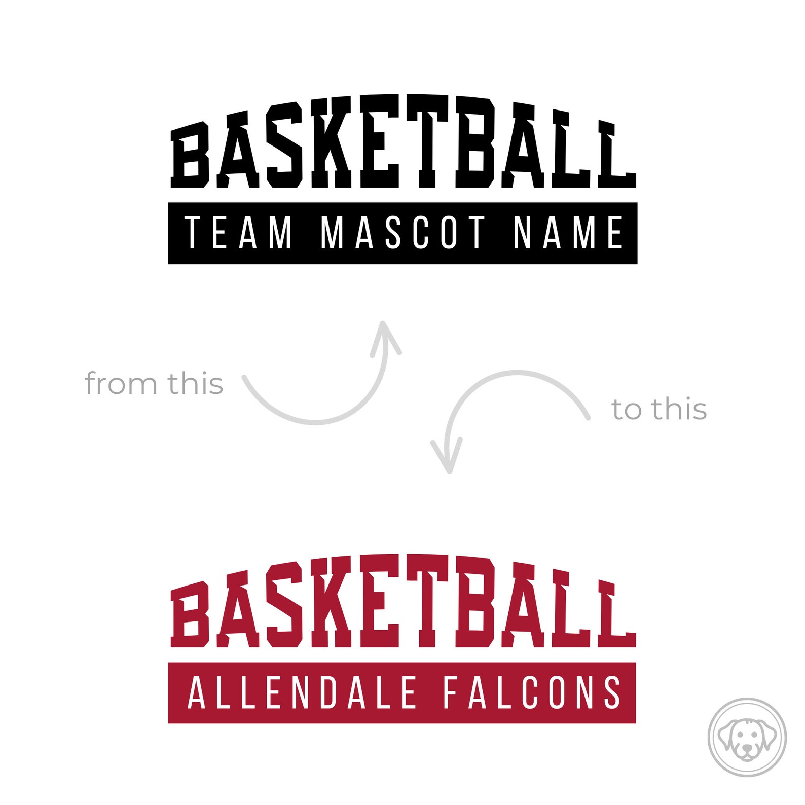 40 Premade Basketball Logo Templates for Canva - Editable Logos - Clean ...