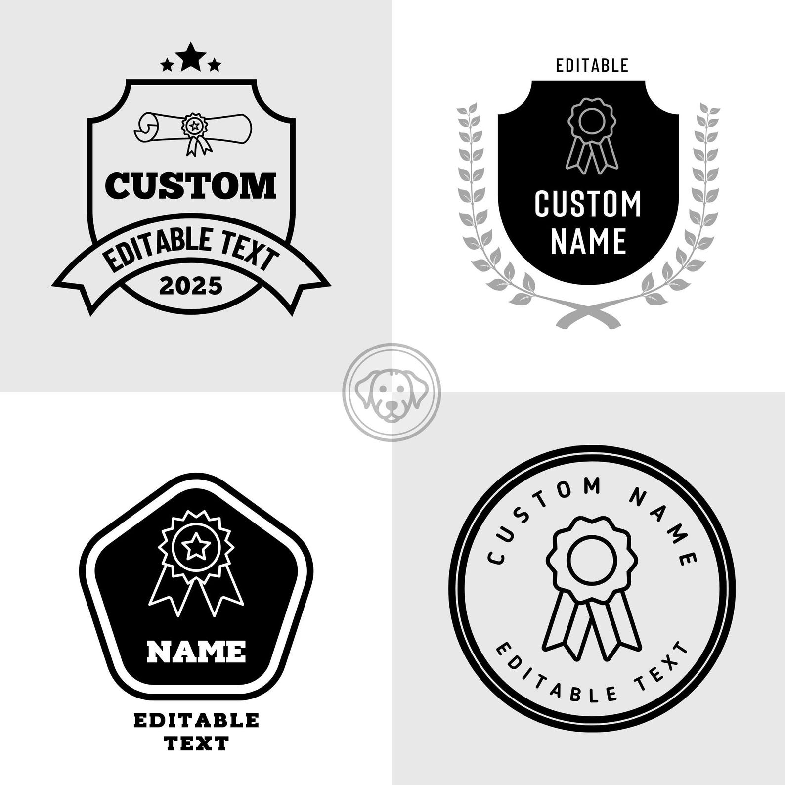 30 Custom School Logos Bundle, Canva Templates, Canva Logo, High School ...