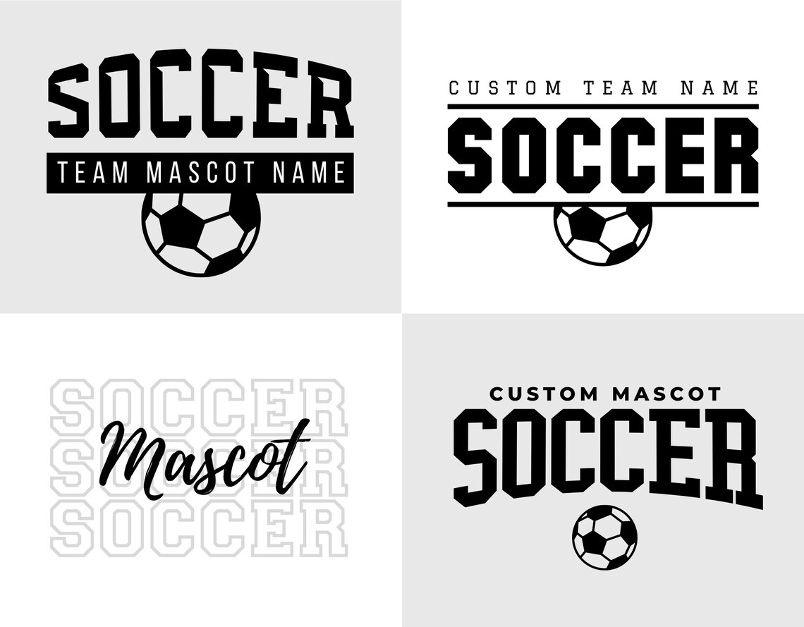 24 Pre-made Soccer Logo Templates for Canva - Editable Logos - Soccer ...