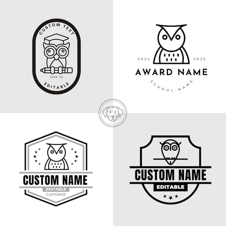 30 Custom School Logos Bundle, Canva Templates, Canva Logo, High School ...