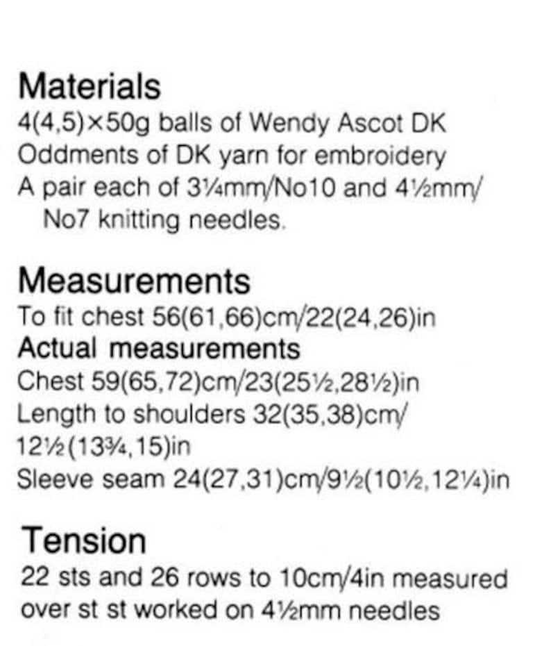 ENGLISH Vintage Knitting Pattern PDF Baby Toddler Textured Sweater With ...