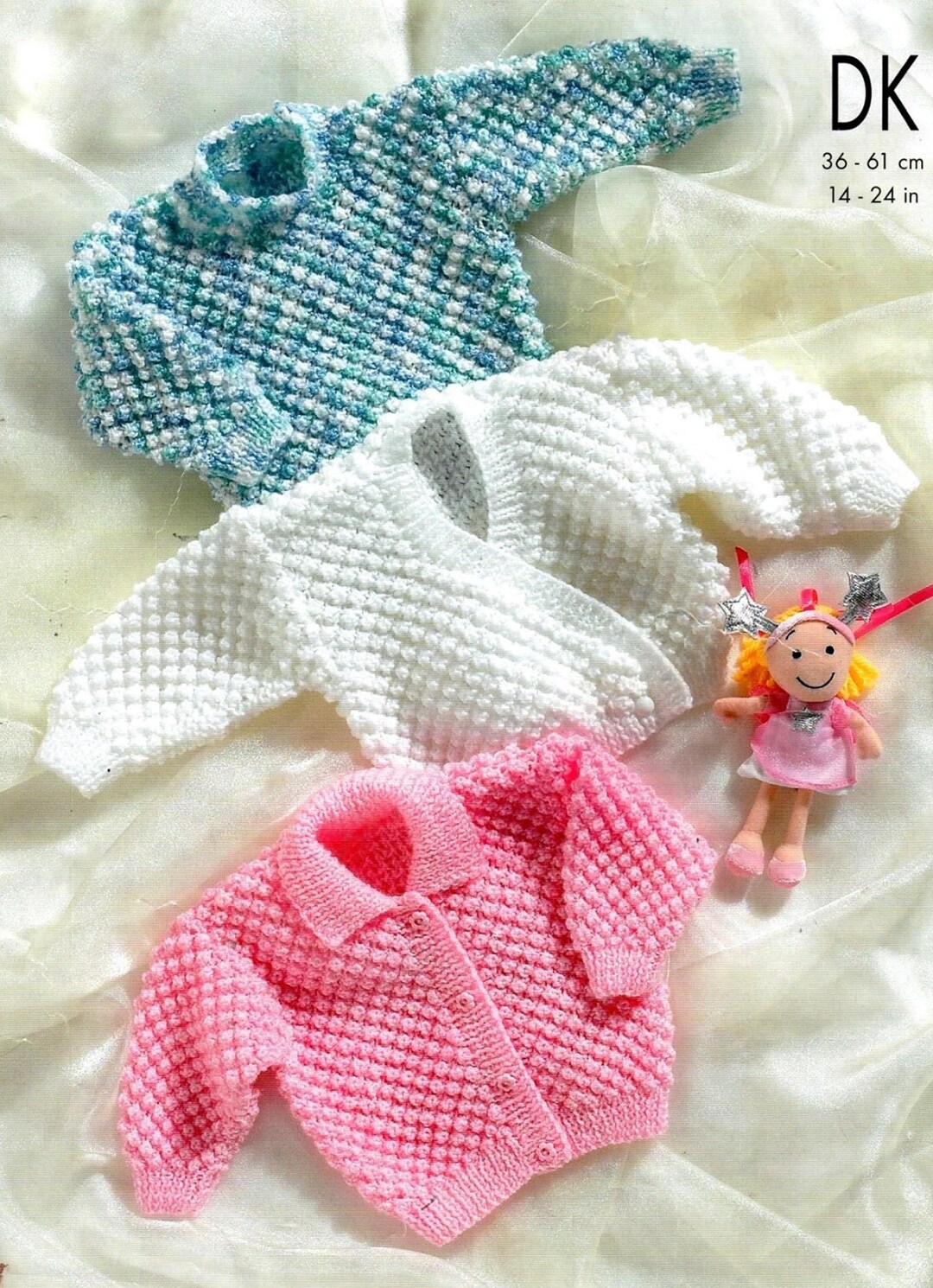 Vintage Knitting Pattern PDF Baby Toddler Jacket Sweater Crossover ...