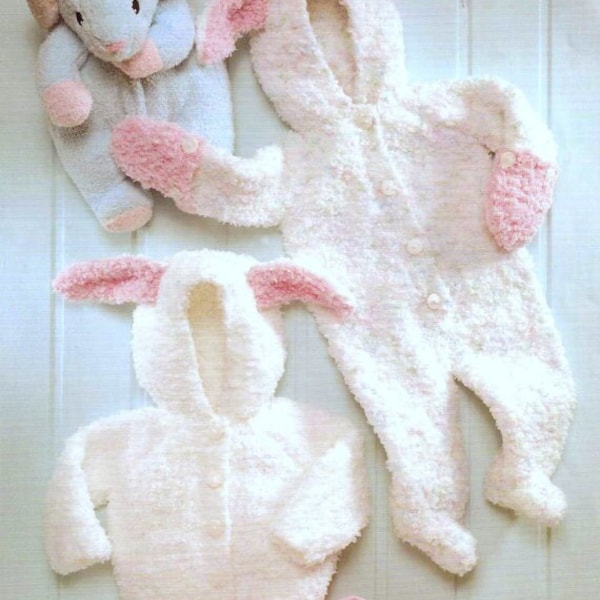 Baby Bunny Suit Knitting Pattern - Etsy