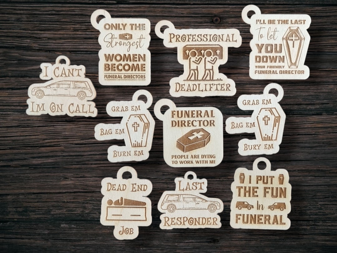 Humorous Funeral Director Keyrings - Unique Gifts for Dark Humor ...